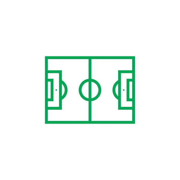 Soccer field top view line icon Stock Vector by ©avicons 524496468
