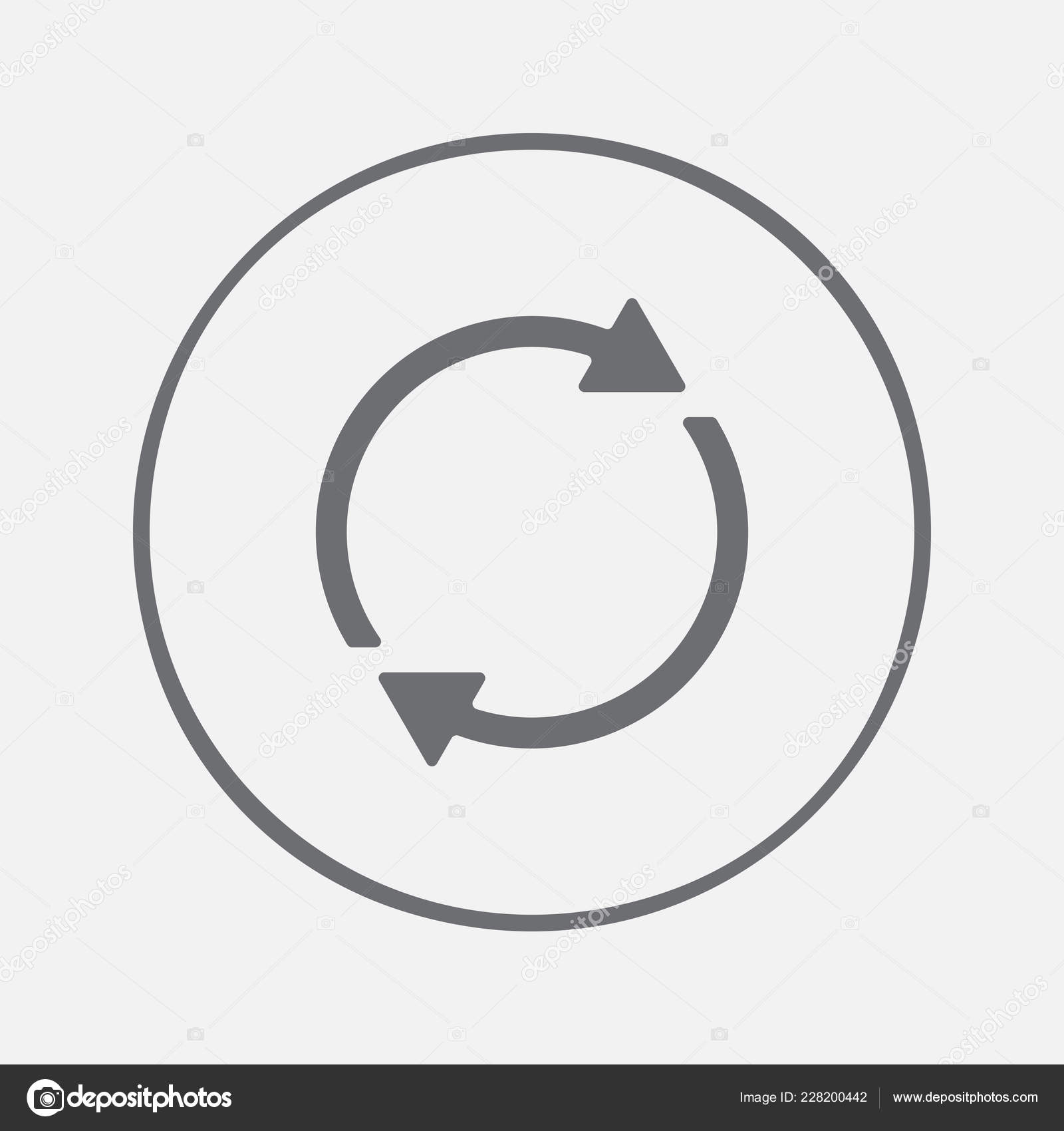 Reload Refresh Rotation Loop Pictogram Reload Icon Stock Vector Image by ©avicons #228200442