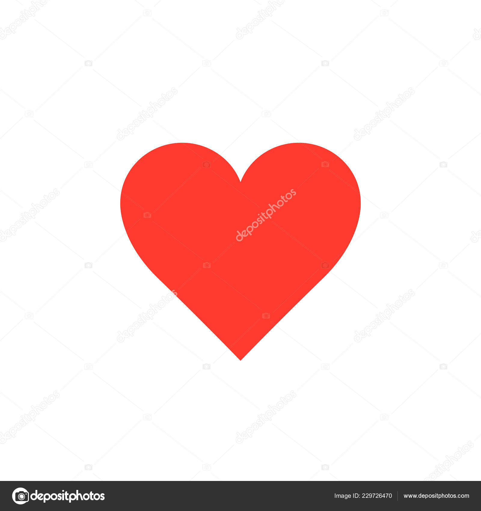 Solid Heart Vector