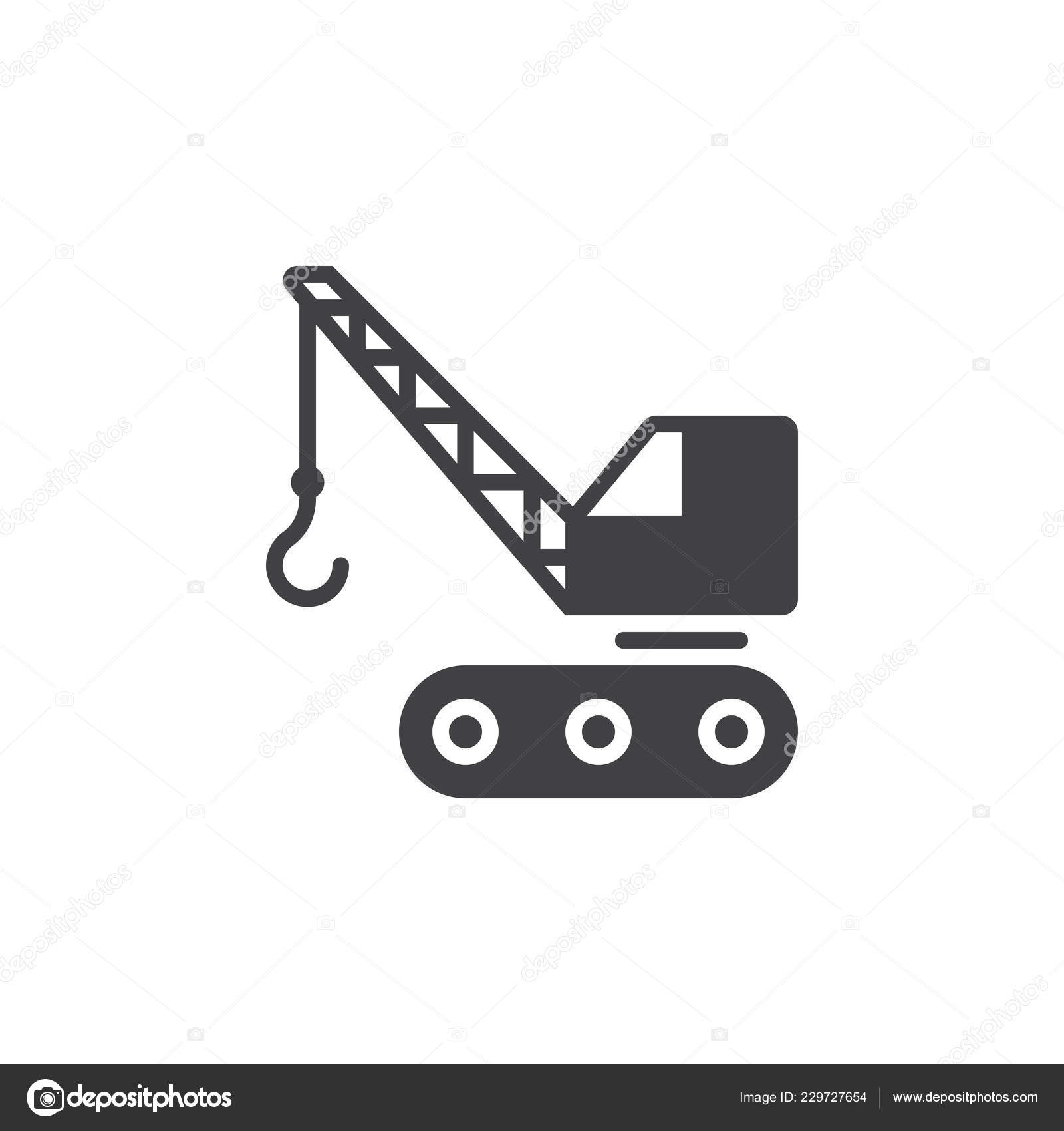 Crawler Cranes Vector