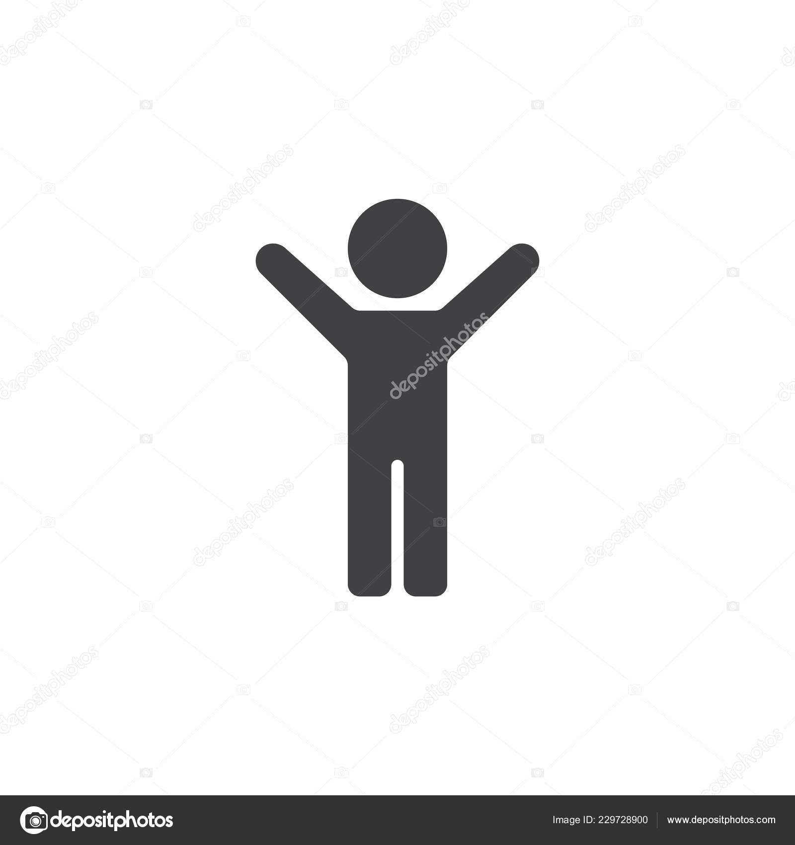Child Icon Vector Boy Stick Figure Solid Logo Illustration Pictogram ...