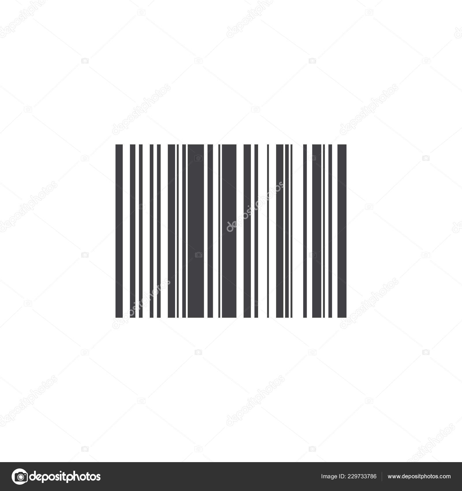 Barcode Icon Vector Solid Logo Illustration Pictogram Isolated White ...