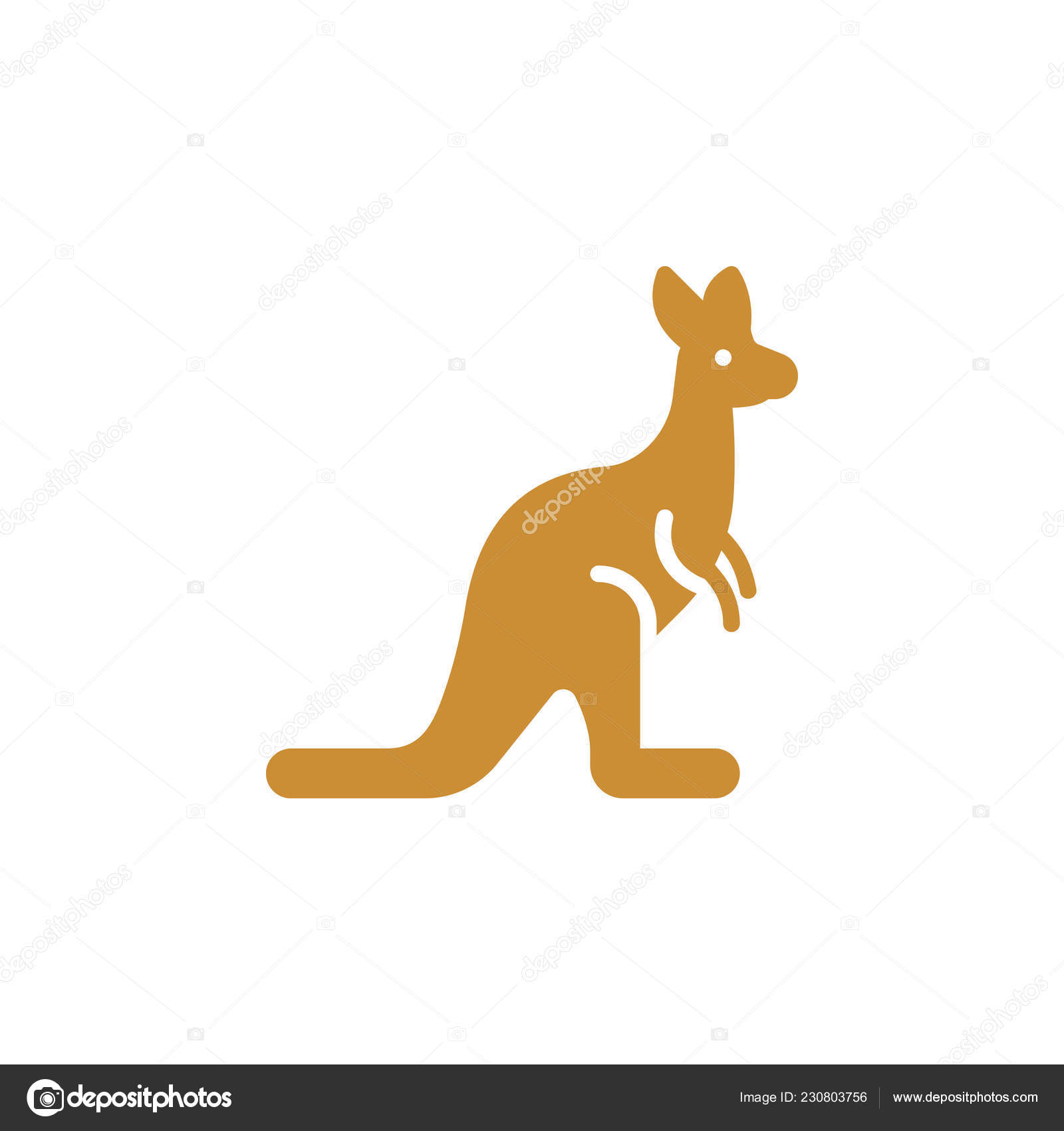 Kangaroo Icon Vector Filled Flat Sign Solid Colorful Pictogram Isolated ...