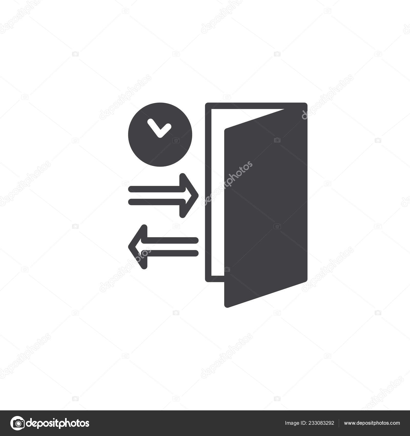 Check Check Out Icon Vector Filled Flat Sign Solid Pictogram Stock ...
