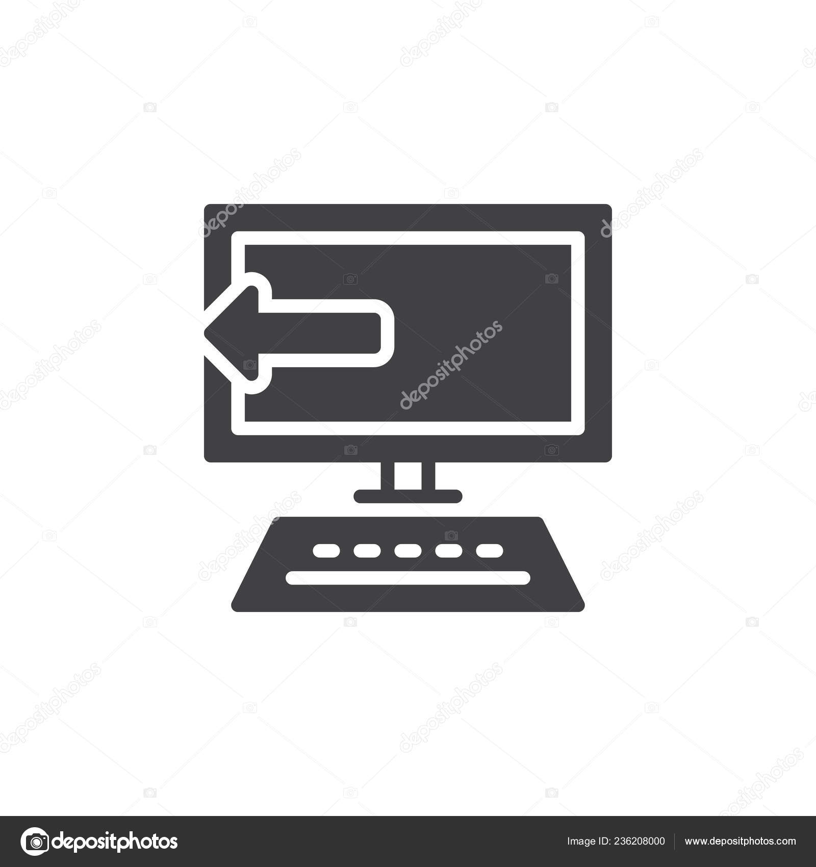 Software Uninstall Icon Vector Filled Flat Sign Solid Pictogram ...