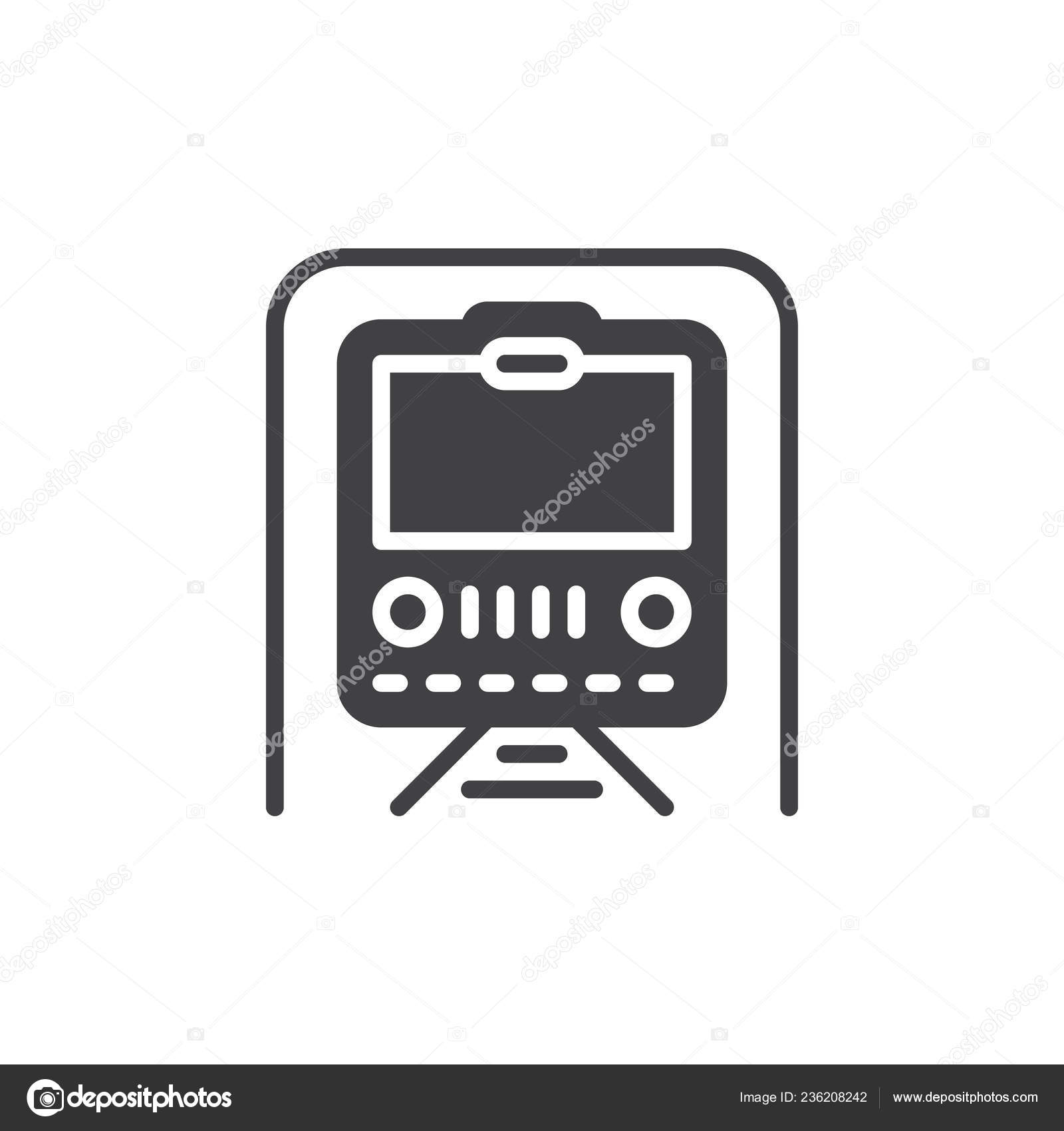 Subway Underground Icon Vector Filled Flat Sign Solid Pictogram ...