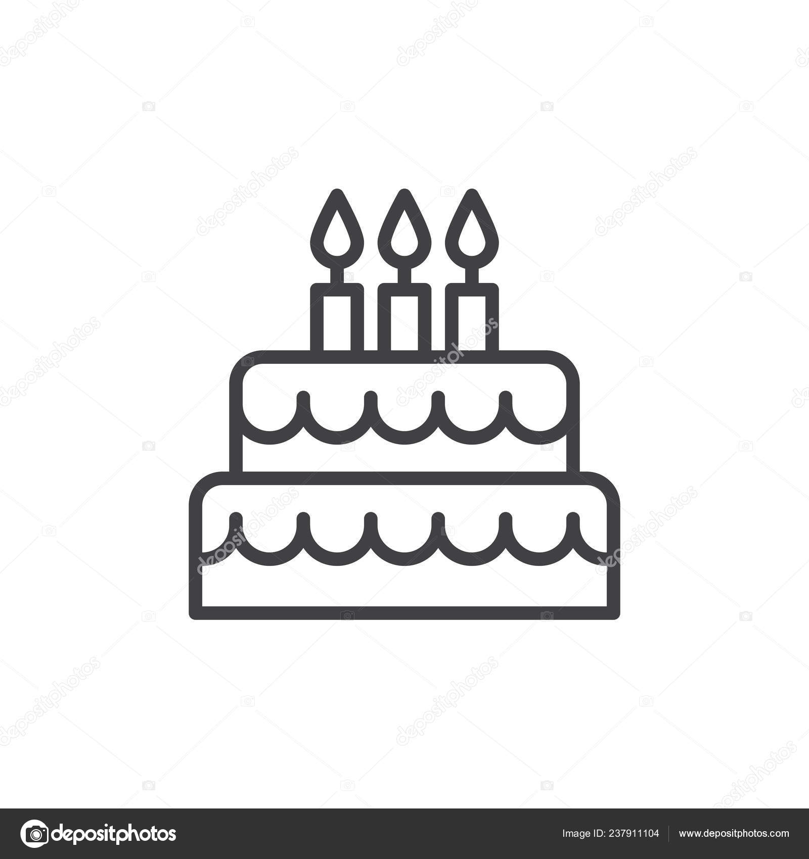 Birthday Cake Vector Icon