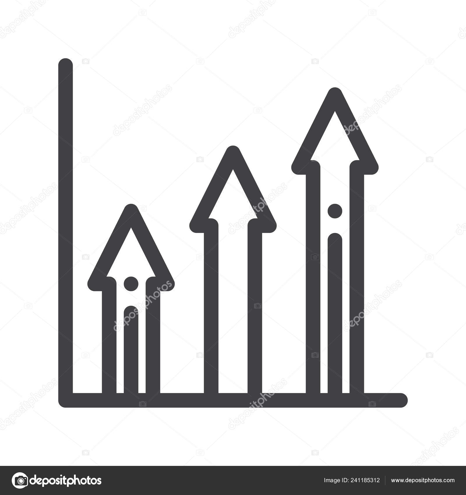 Statistics Line Icon Outline Vector Sign Linear Style Pictogram ...