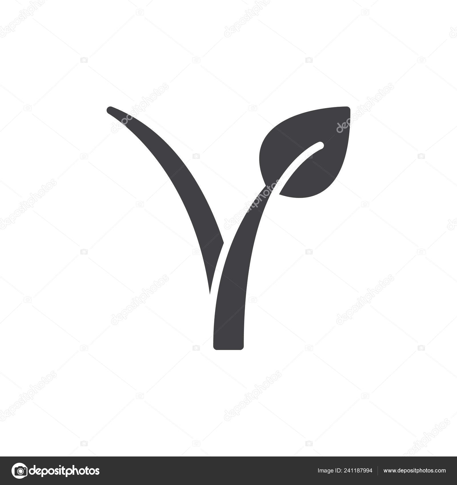 Vegan Food Icon Vector Filled Flat Sign Solid Pictogram Isolated Stock ...