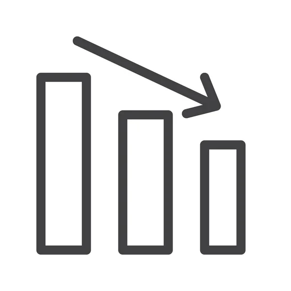 Improvement Line Icon Increase Arrow Diagram Linear Style Sign Mobile ...