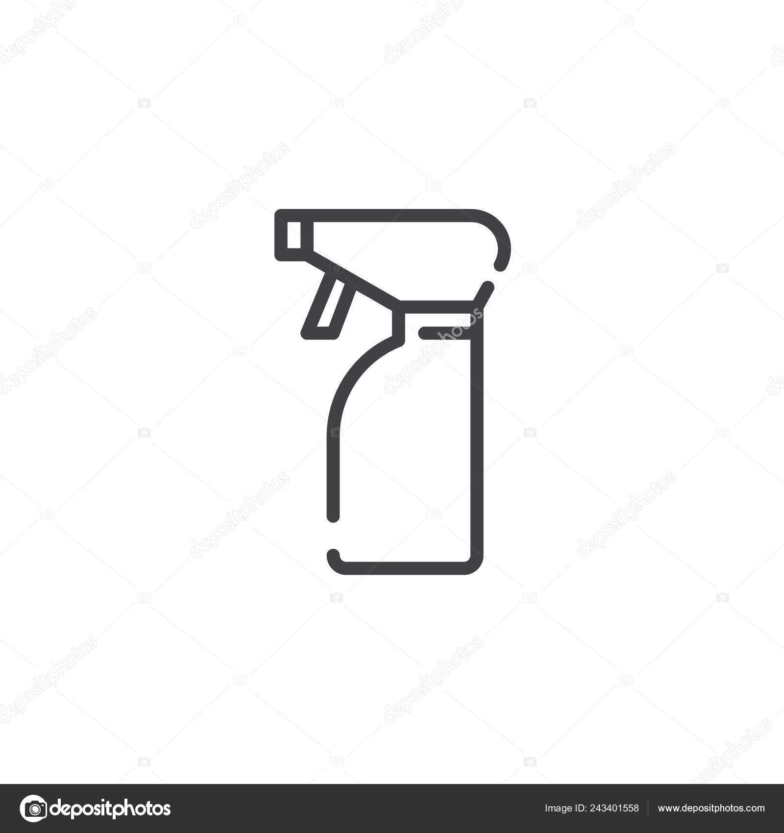 Sprayer Line Icon Outline Vector Sign Linear Style Pictogram Isolated ...