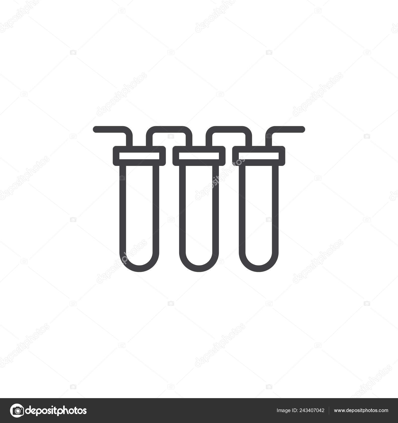 Water Filters Line Icon Outline Vector Sign Linear Style Pictogram ...