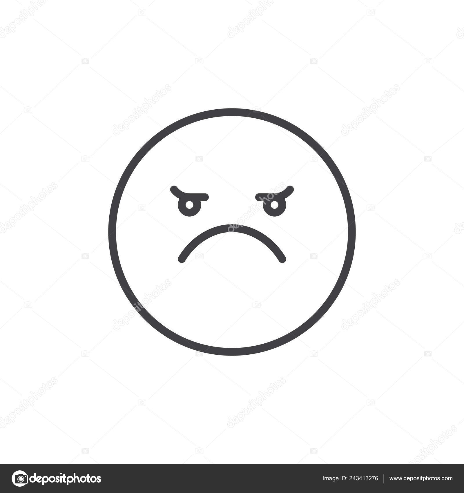 Angry Face Emoticon