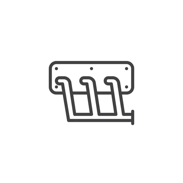 Car Exhaust Manifold Icon Vector Filled Flat Sign Solid Pictogram Stock ...