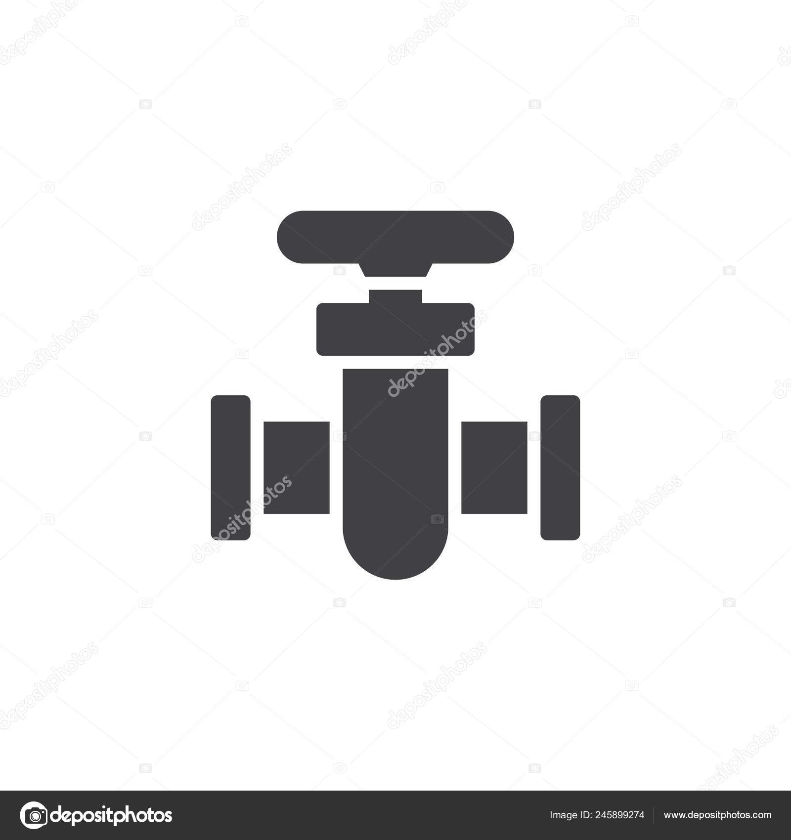 Pipe Connector Icon Vector Filled Flat Sign Solid Pictogram Isolated ...