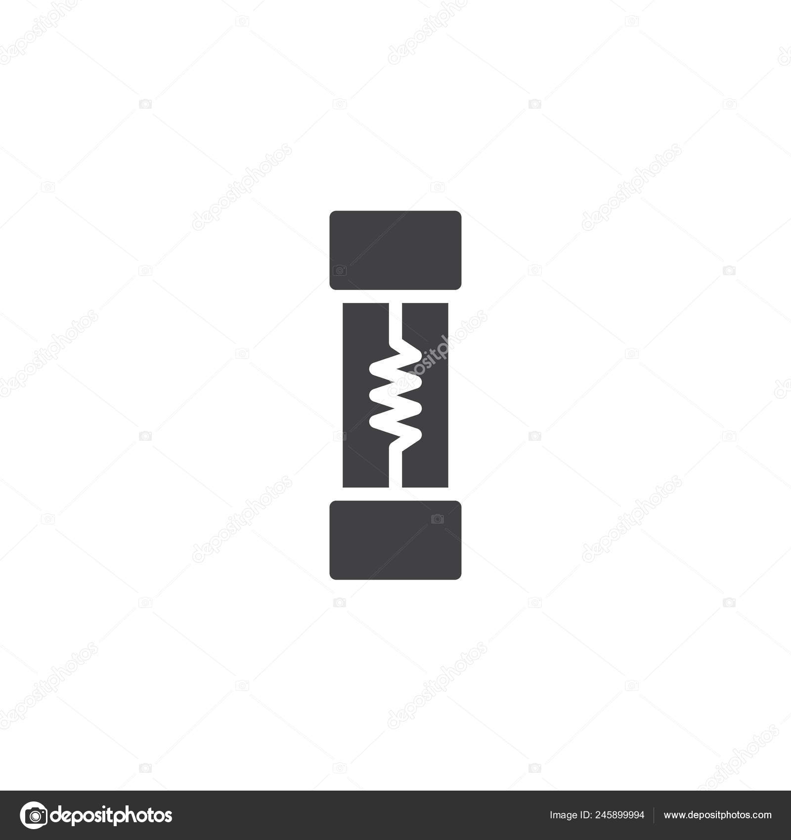 Electrical Fuse Icon Vector Stock Vector Illustration Of