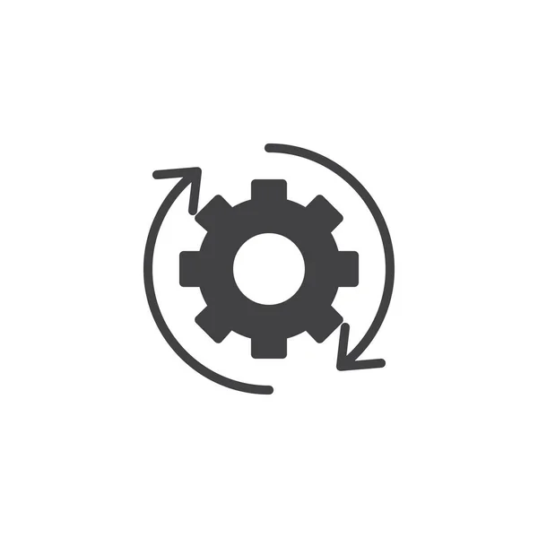 Gear and Rotation arrows vector icon Stock Vector by ©avicons 250620576