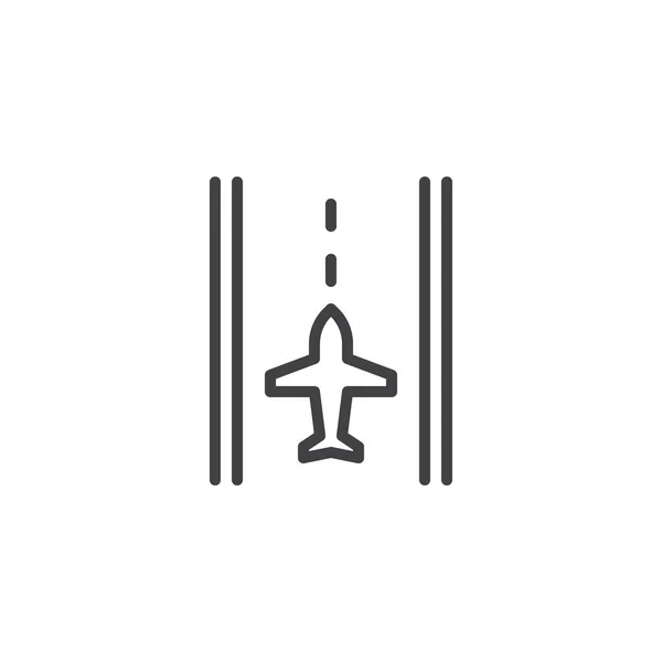 Airport runway line icon. — Stock Vector © VisualGeneration #103396946