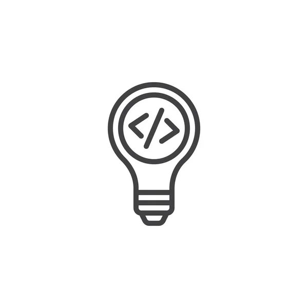 Coding and technology outline icon Stock Vector by ©avicons 249391860