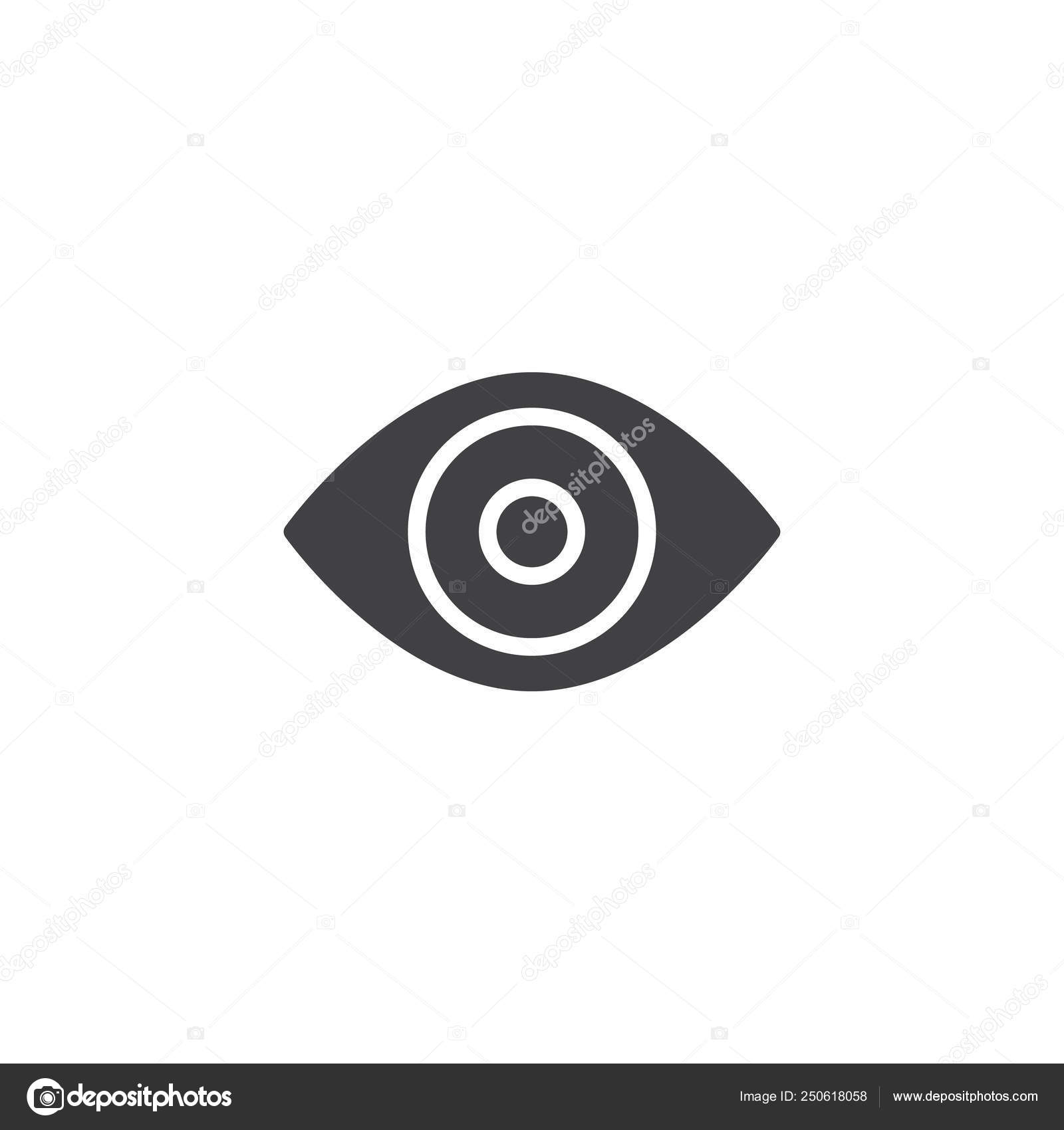Human Eye Vector Icon Filled Flat Sign Mobile Concept Web Stock Vector ...