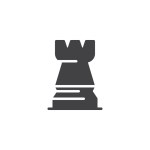Chess rook vector icon Stock Vector Image by ©avicons #249410636