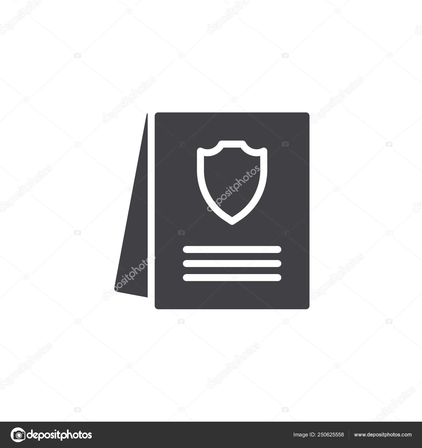Police Document File Vector Icon Filled Flat Sign Mobile Concept Stock ...