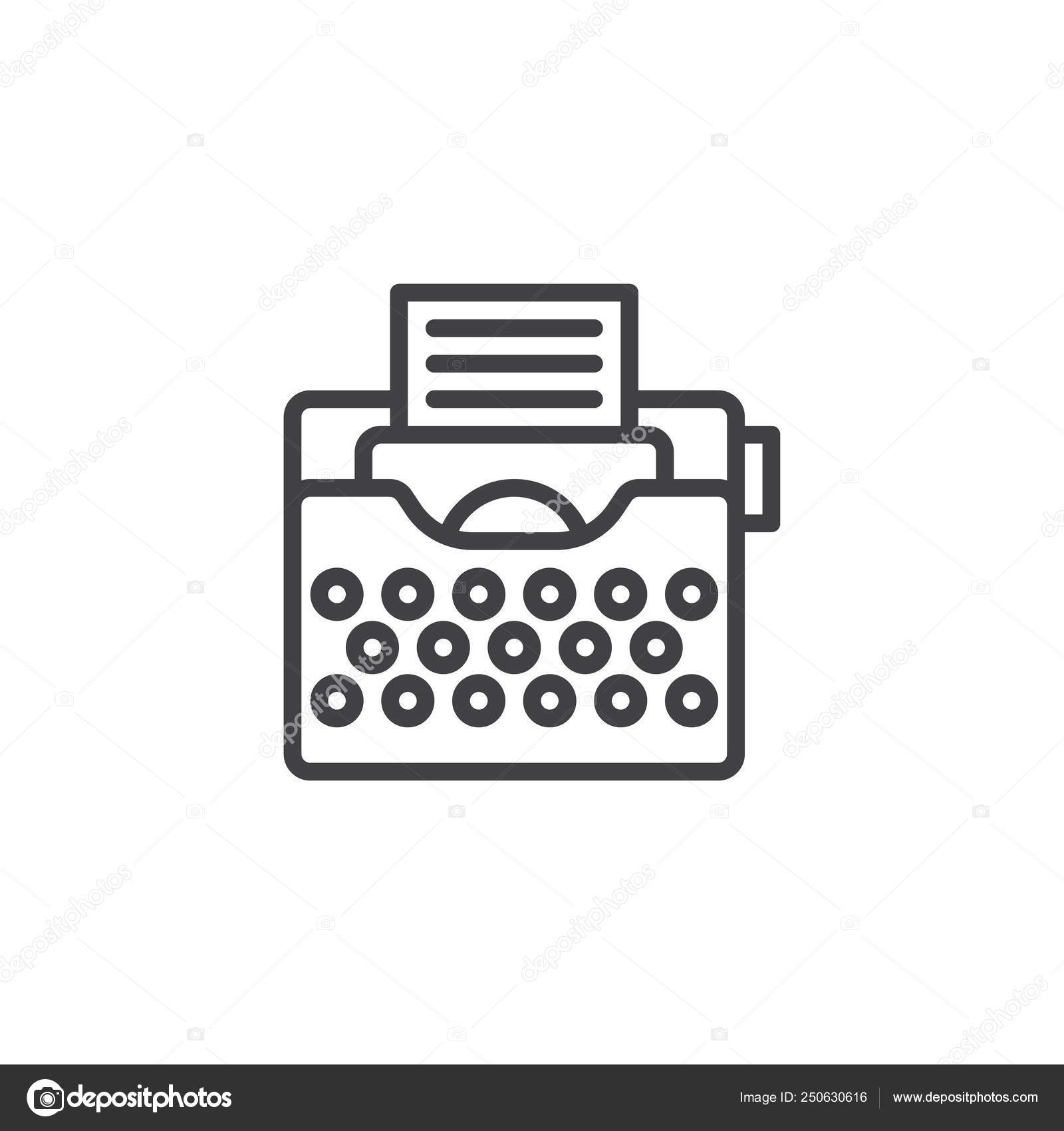 Typewriter Icon Simple