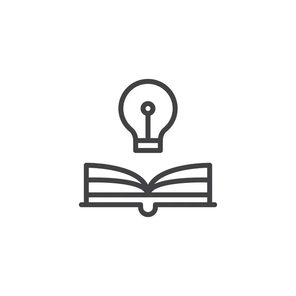 Book and light bulb icon ⬇ Vector Image by © Alexandrovskyi | Vector ...