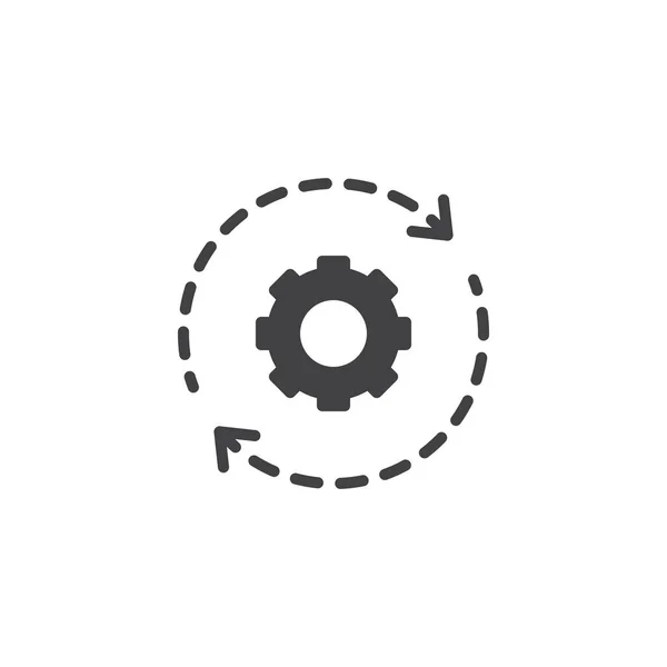 Gear and Rotation arrows vector icon Stock Vector by ©avicons 250620576