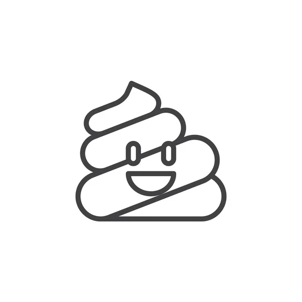 Poop emoji outline Vector Art Stock Images | Depositphotos