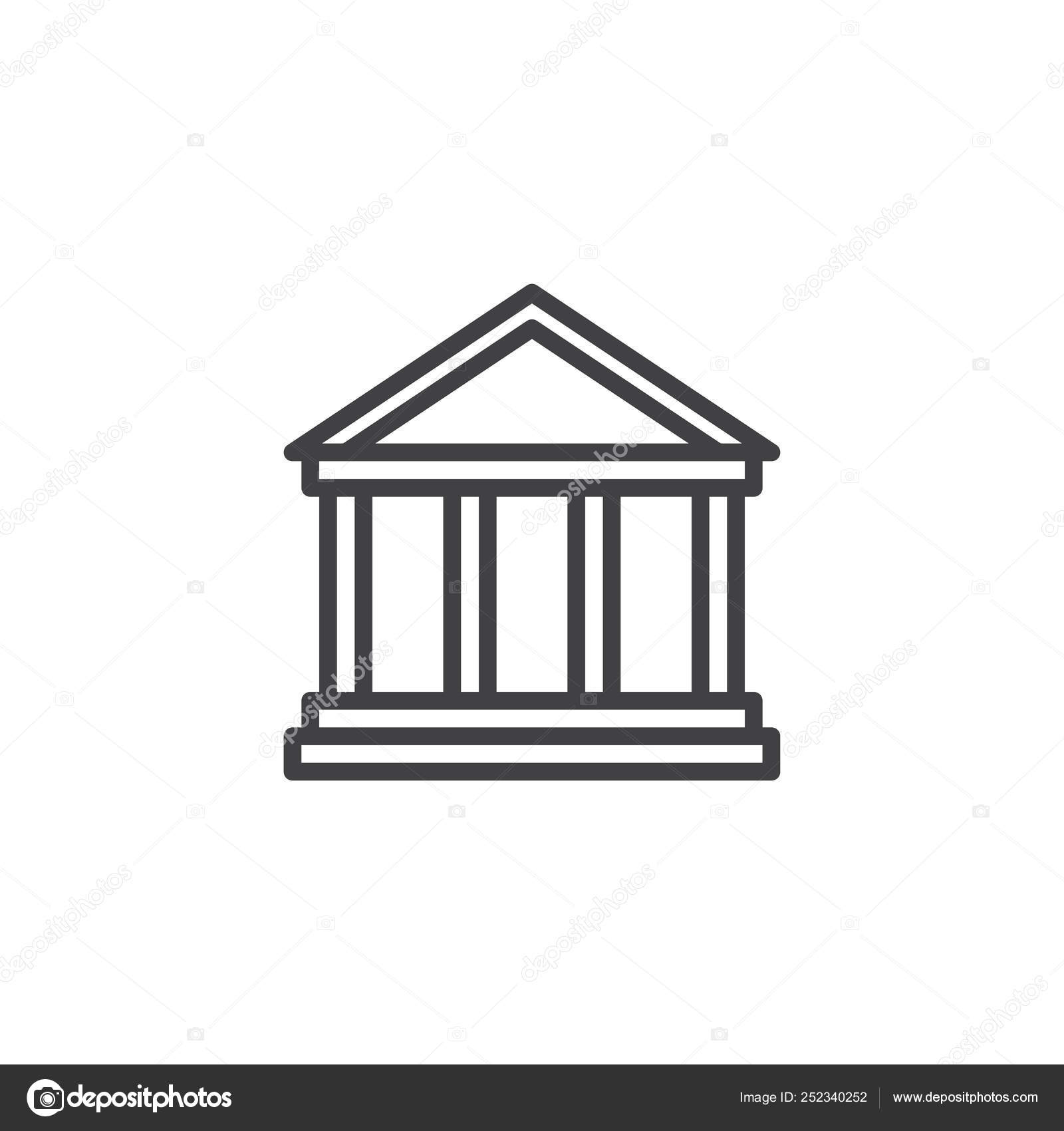 Icono del esquema del modelo de Partenón Vector de stock por ©avicons ...