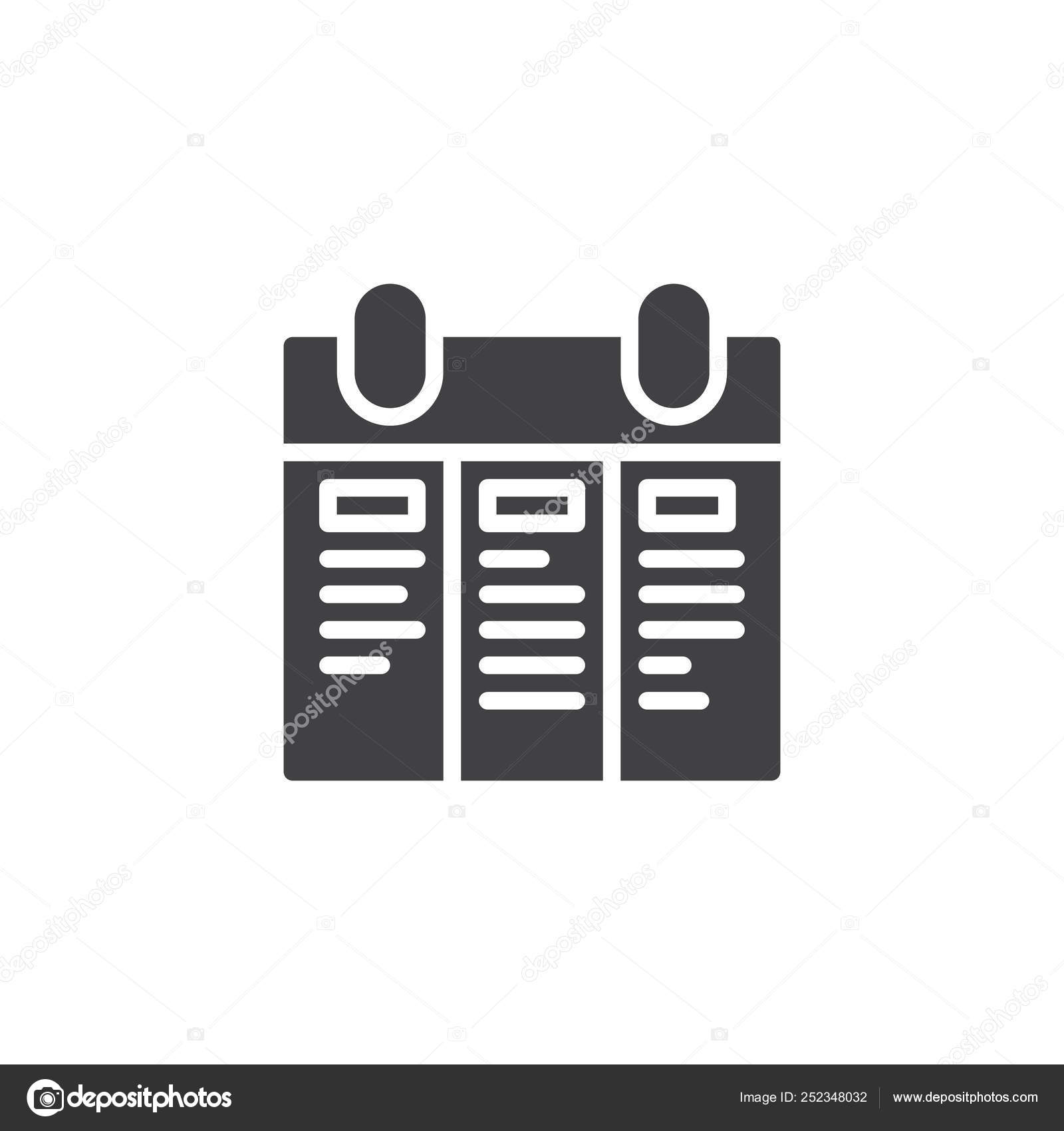 Calendar schedule vector icon Stock Vector by ©avicons 252348032