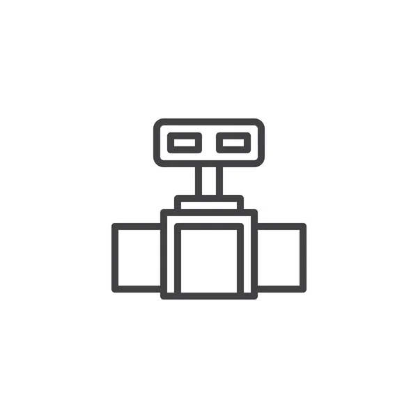 Pipe Connector Icon Vector Filled Flat Sign Solid Pictogram Isolated ...