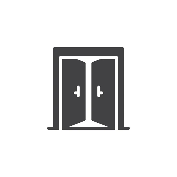 Open double door filled outline icon Stock Vector Image by ©avicons ...