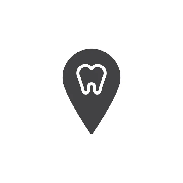 Tooth icon map pin Vector Art Stock Images | Depositphotos