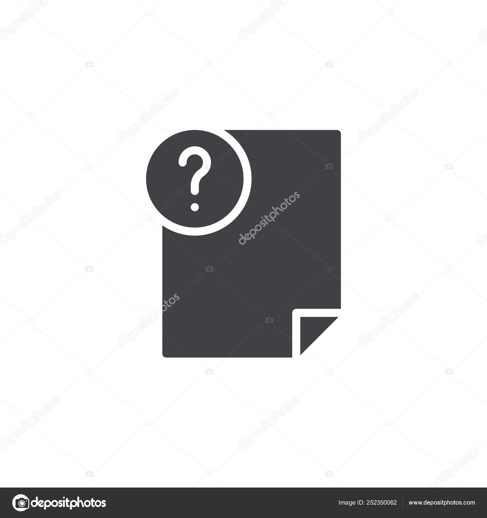 File document and question mark vector icon Stock Vector Image by ...