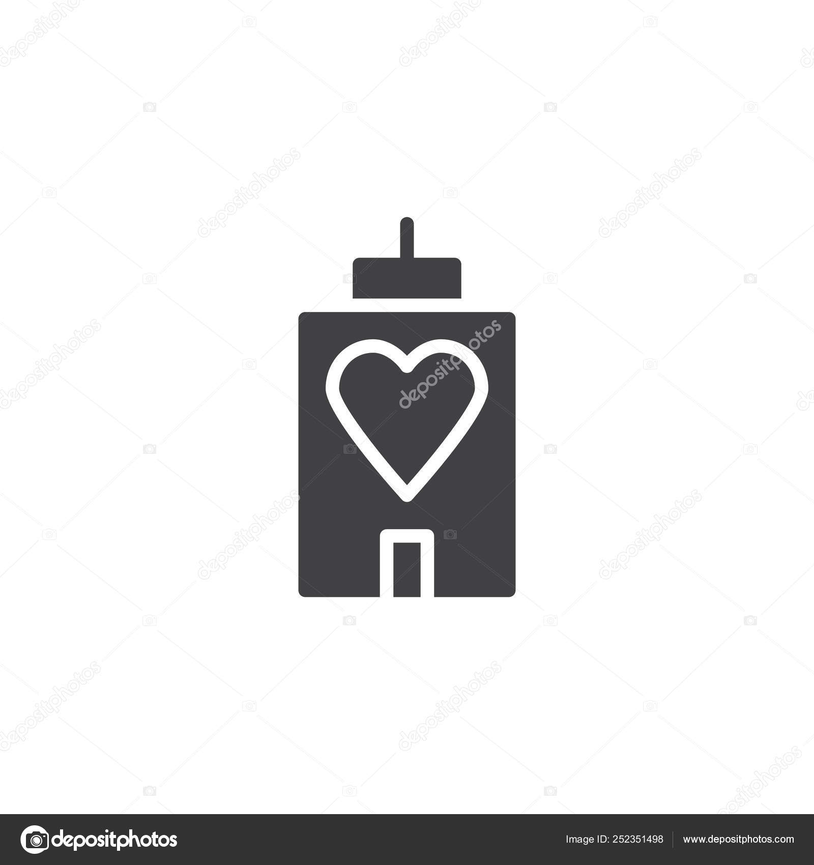 House building with heart vector icon ⬇ Vector Image by © avicons ...