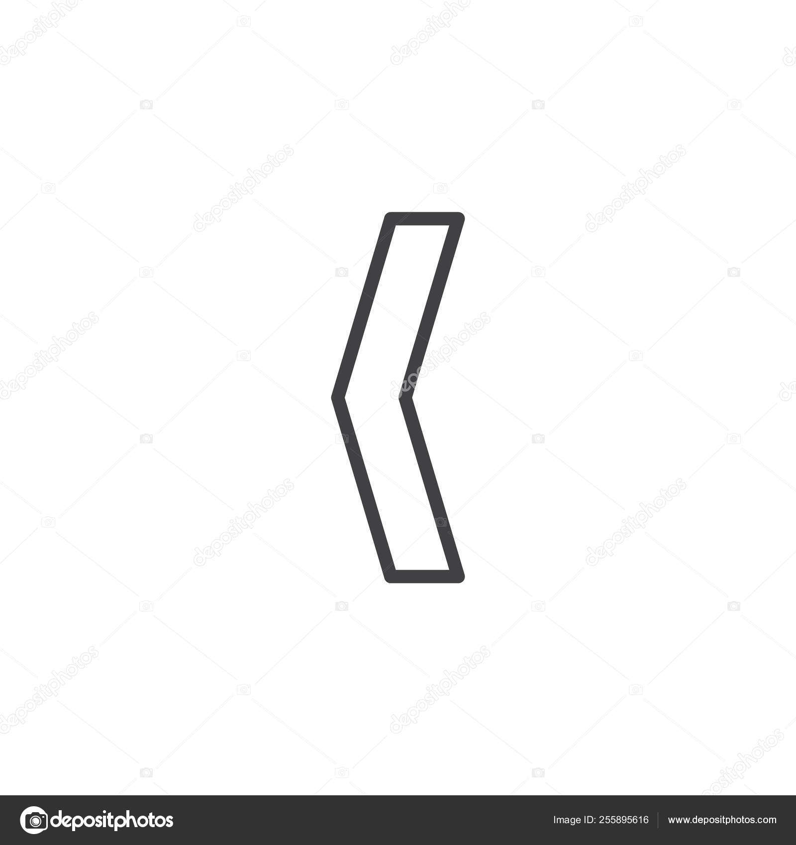 Left arrow line icon Stock Vector Image by ©avicons #255895616