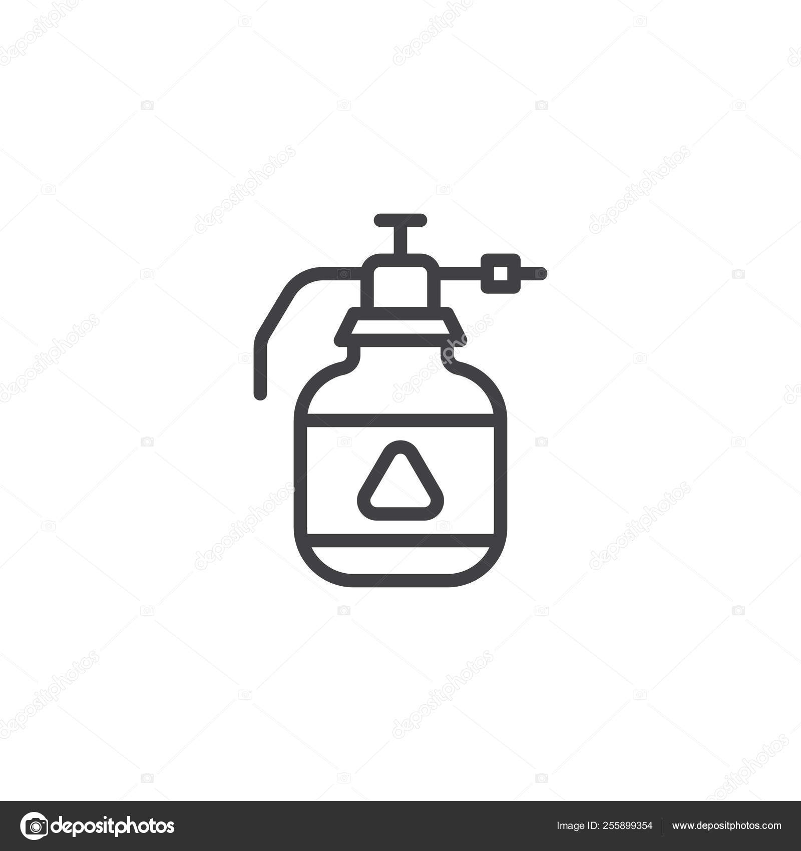 Insect repellent dispenser bottle line icon Stock Vector by ©avicons ...
