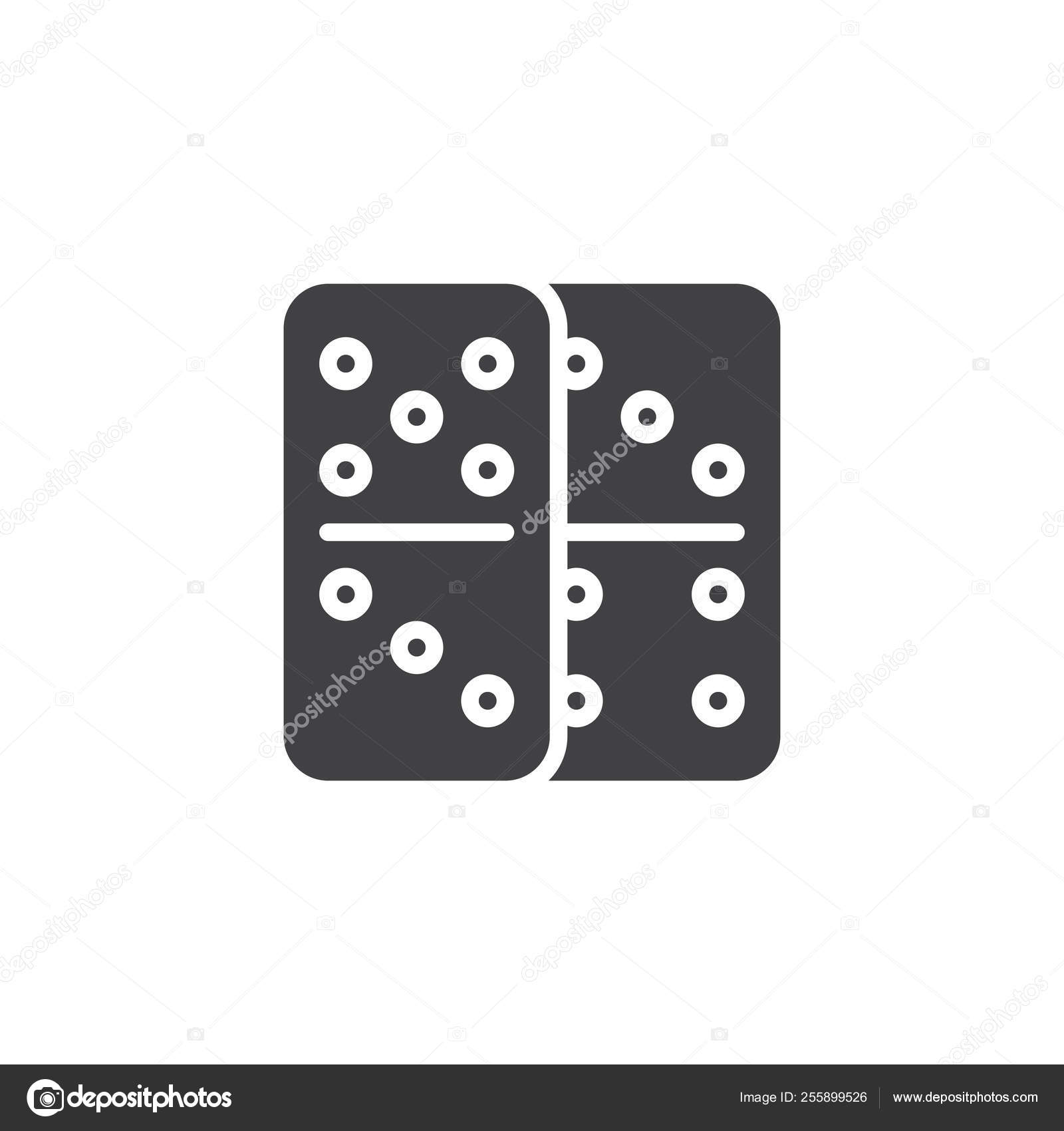 Dominoes game vector icon Stock Vector Image by ©avicons #255899526