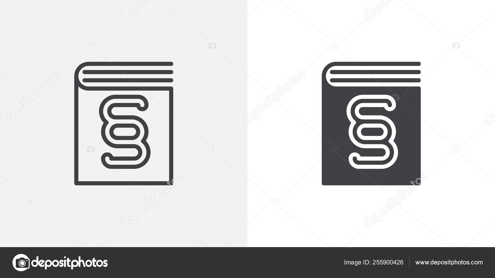 Law code book icon Stock Vector by ©avicons 255900426
