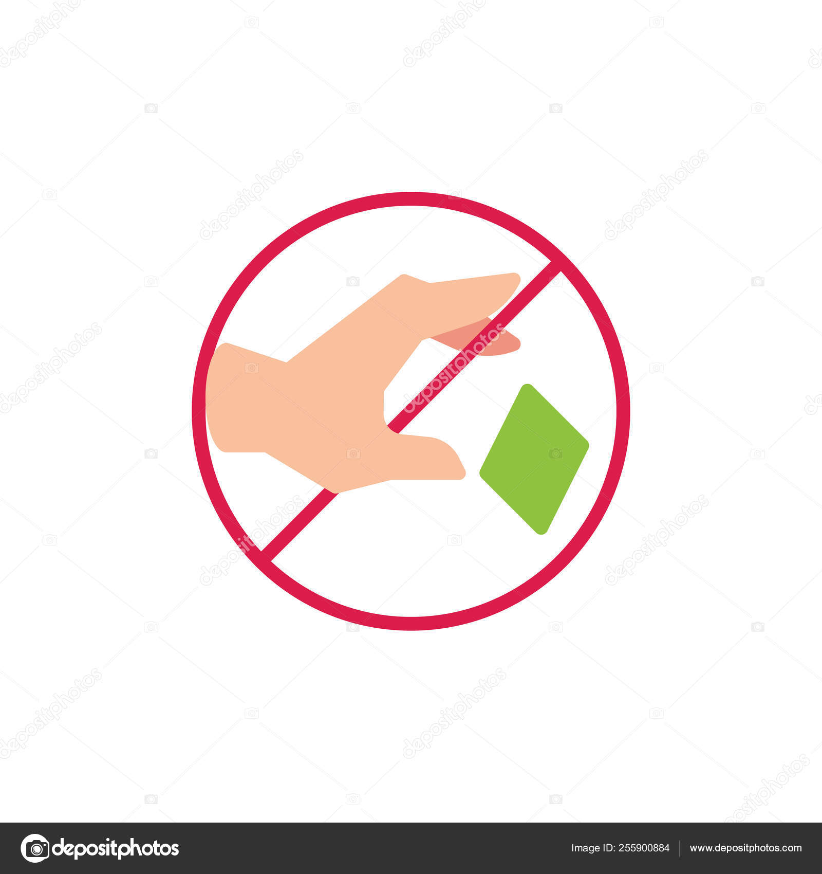 Do not throw trash flat icon Stock Vector Image by ©avicons #255900884