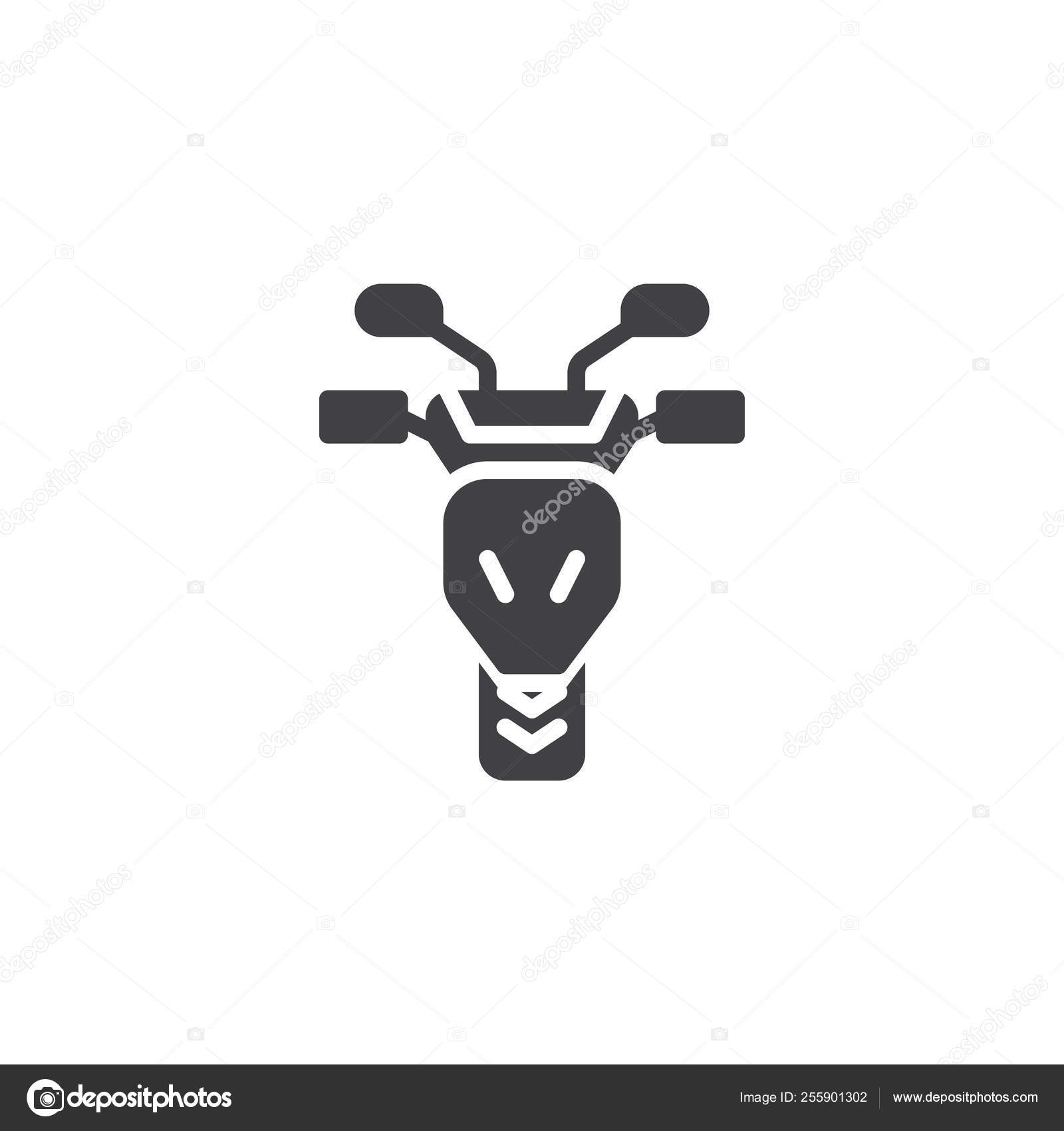 Motorcycle front view vector icon Stock Vector Image by ©avicons #255901302