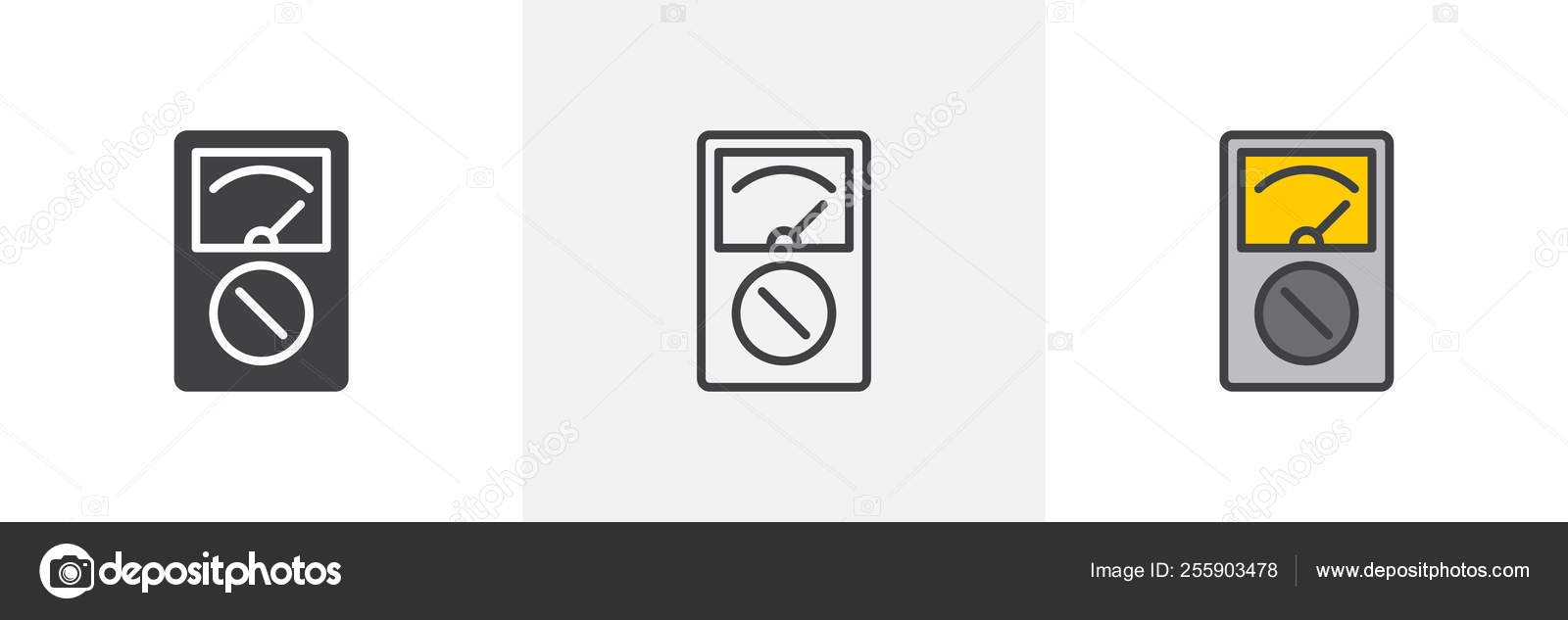 Digital multimeter icon ⬇ Vector Image by © avicons | Vector Stock ...