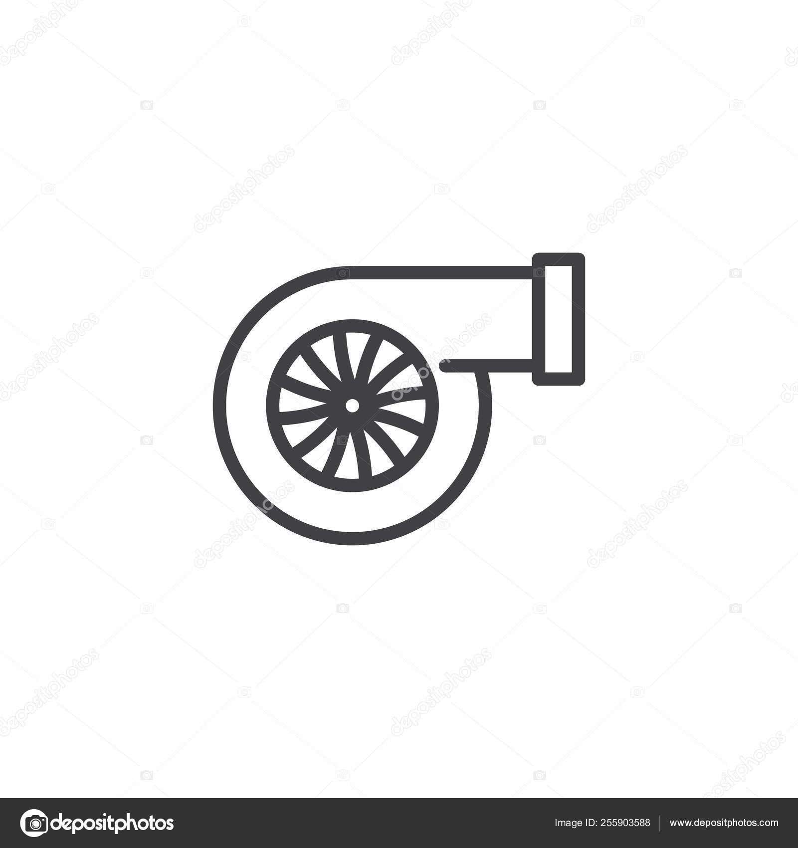 Car turbo line icon — Stock Vector © avicons #255903588