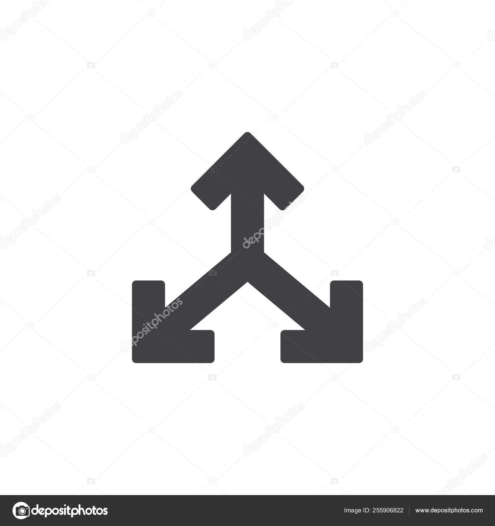 Triple Arrows vector icon Stock Vector Image by ©avicons #255906822