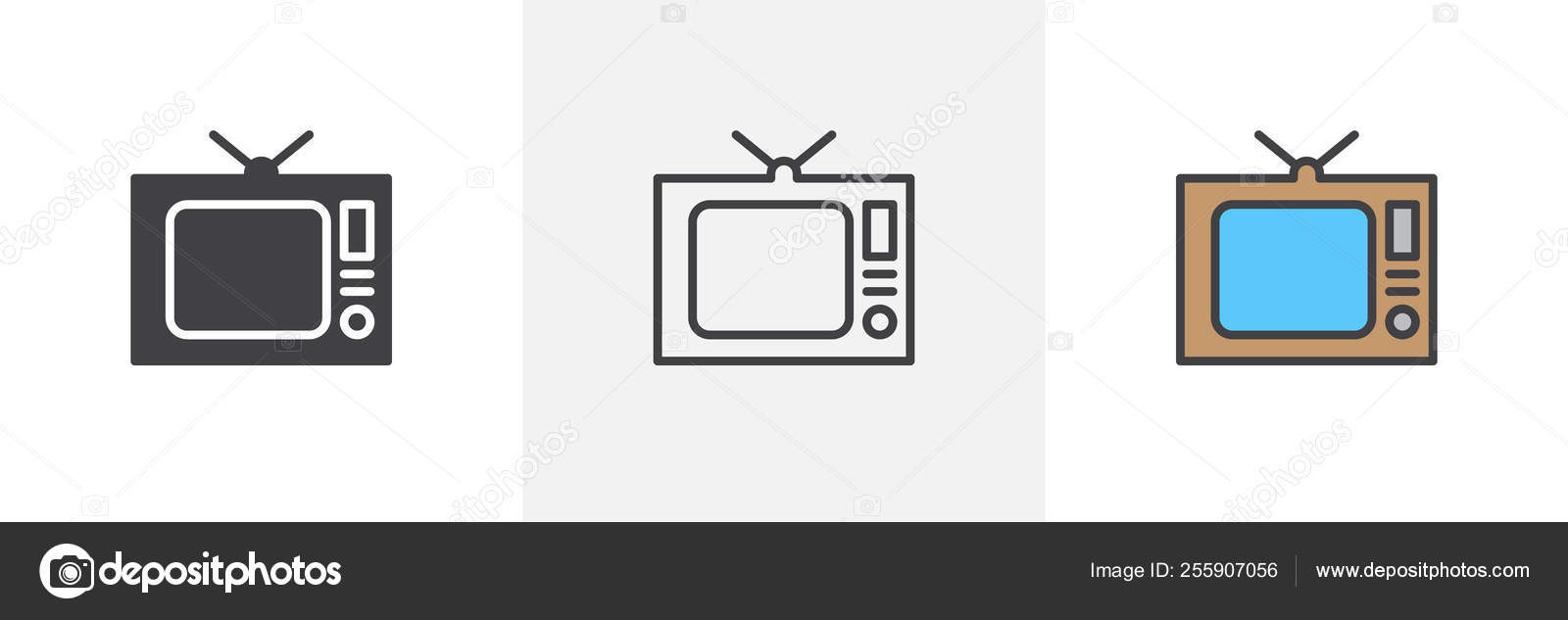 Old Tv icon Stock Vector by ©avicons 255907056