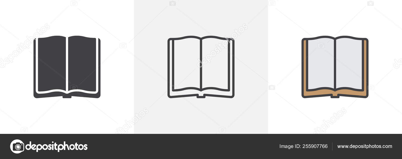 Open book pages icon Stock Vector by ©avicons 255907766