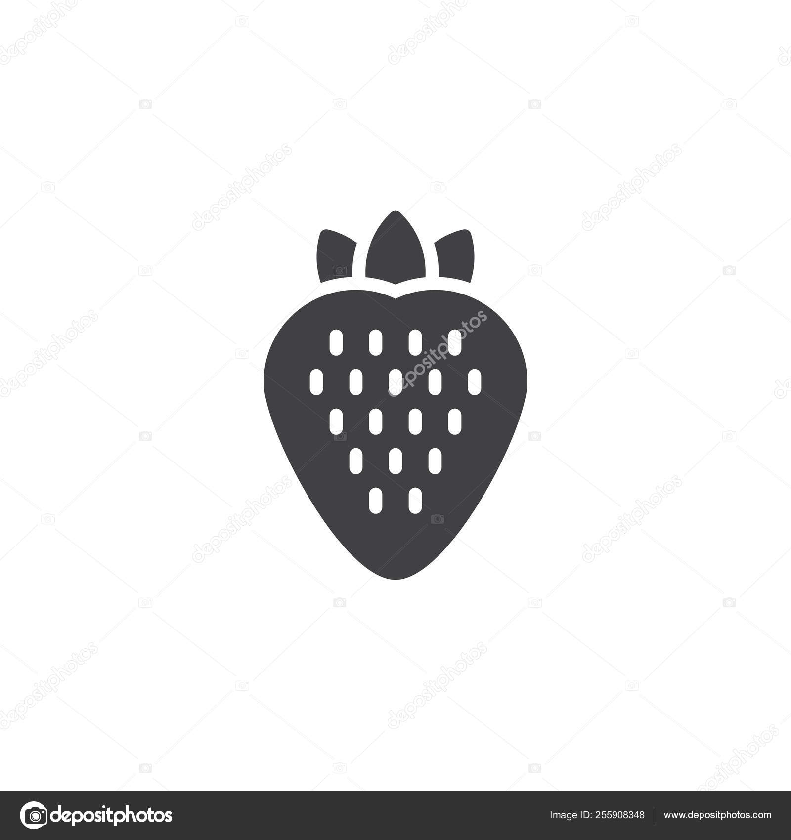 Strawberry vector icon Stock Vector by ©avicons 255908348