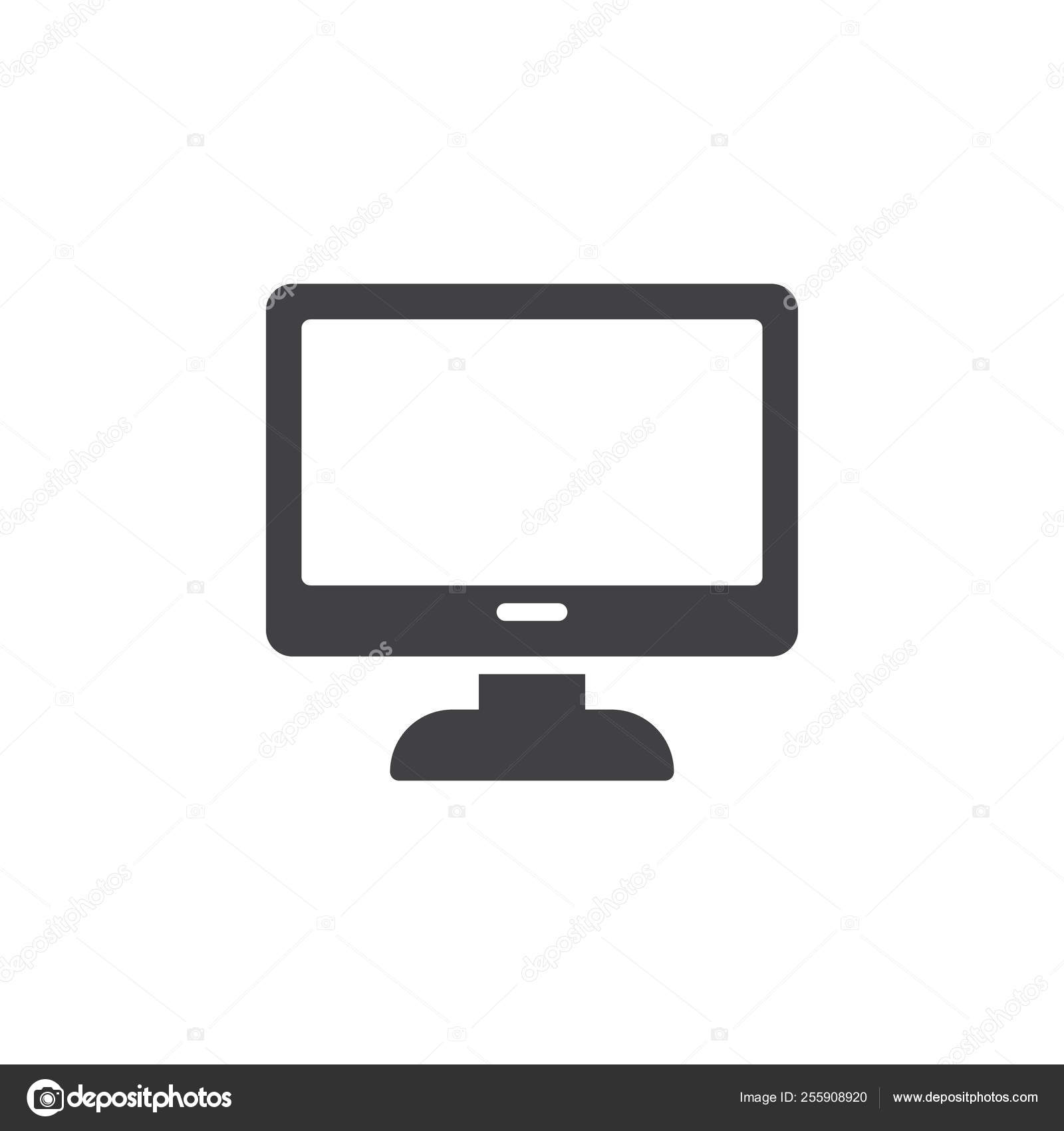 Icono De Monitor De Computadora Vector Vectores De Stock Sin Royalties